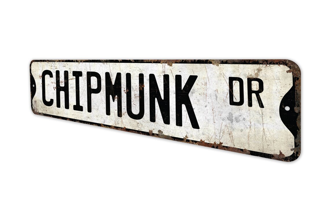 Chipmunk Chipmunk Sign Chipmunk Decor Vintage Style Sign - Etsy