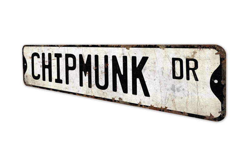 Chipmunk Chipmunk Sign Chipmunk Decor Vintage Style Sign - Etsy