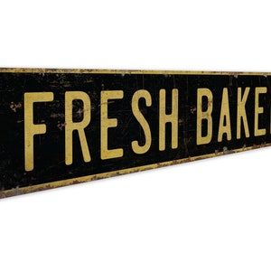 Fresh Baked - Fresh Baked Sign - Custom Fresh Baked - Vintage Style ...