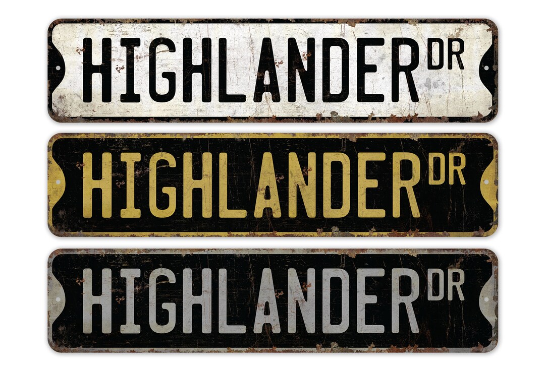 Highlander Cat - Highlander Cat Sign - Highlander Cat Decor - Cat Lover ...