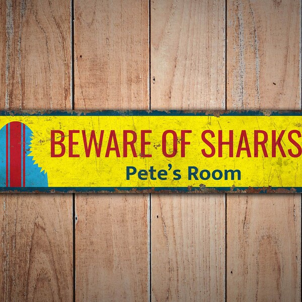 Beware of Sharks - Etsy
