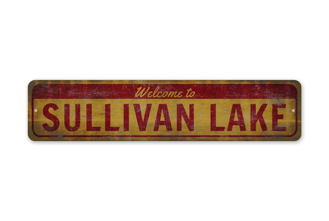 Custom Lake Name Sign -vintage Style Sign - Custom Naming Sign - Lake ...
