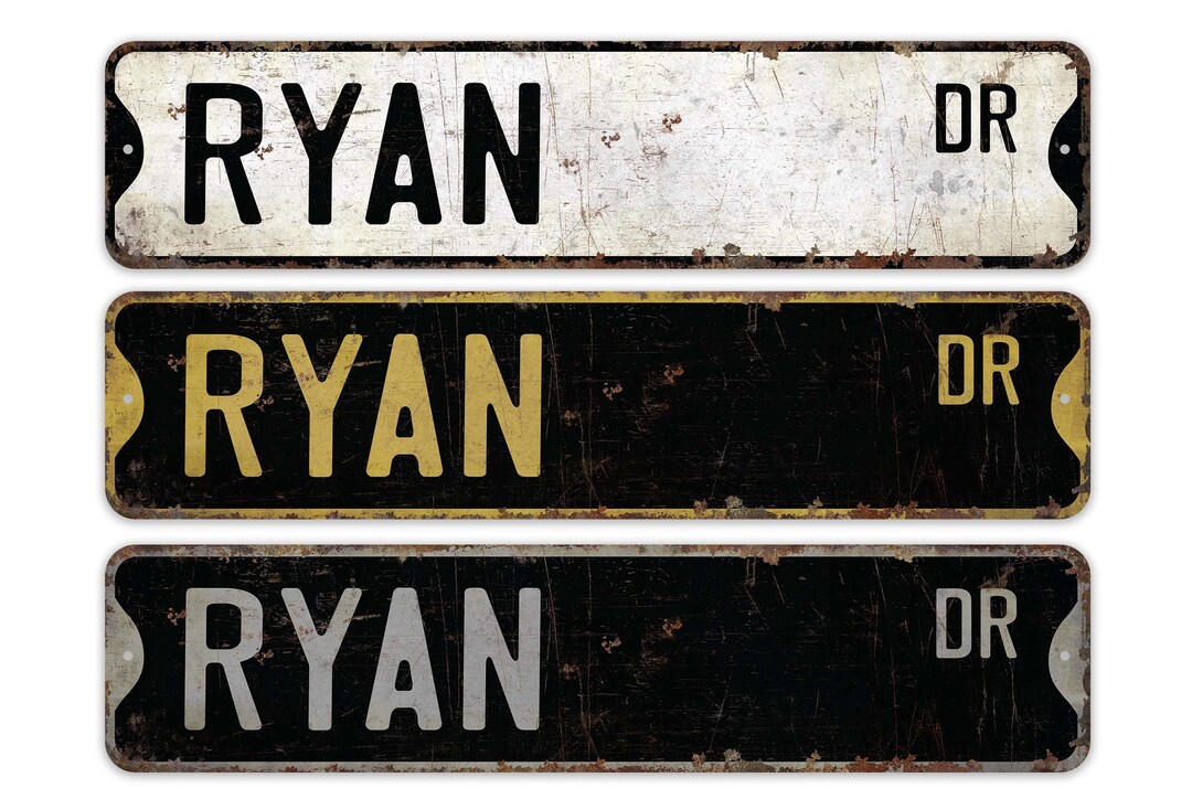 Ryan Name Sign - Kids Room Door Sign - Boys Room Sign - Family Name ...