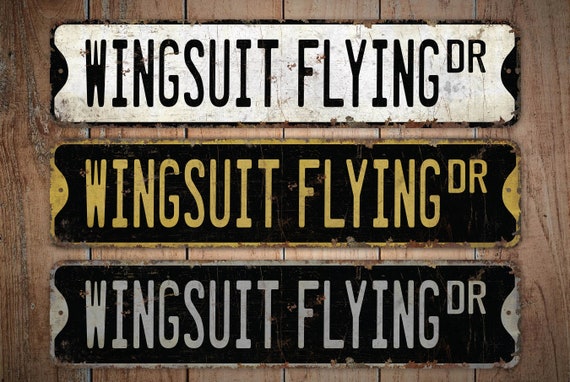 Wingsuit Flying Wingsuit Flying Sign Wingsuit Sign - Etsy