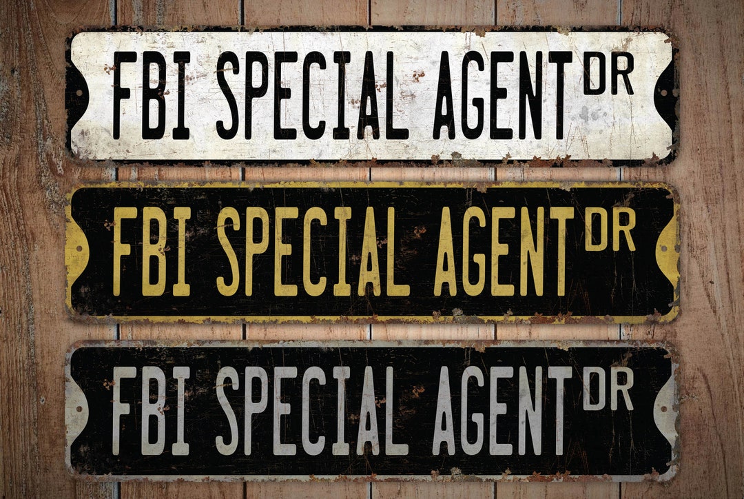 FBI Special Agent - FBI Special Agent Sign - FBI Special Agent Decor ...