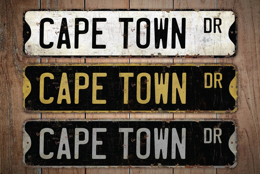 Cape Town Sign - Cape Town Gift - Cape Town Visitor - Cape Town Native ...