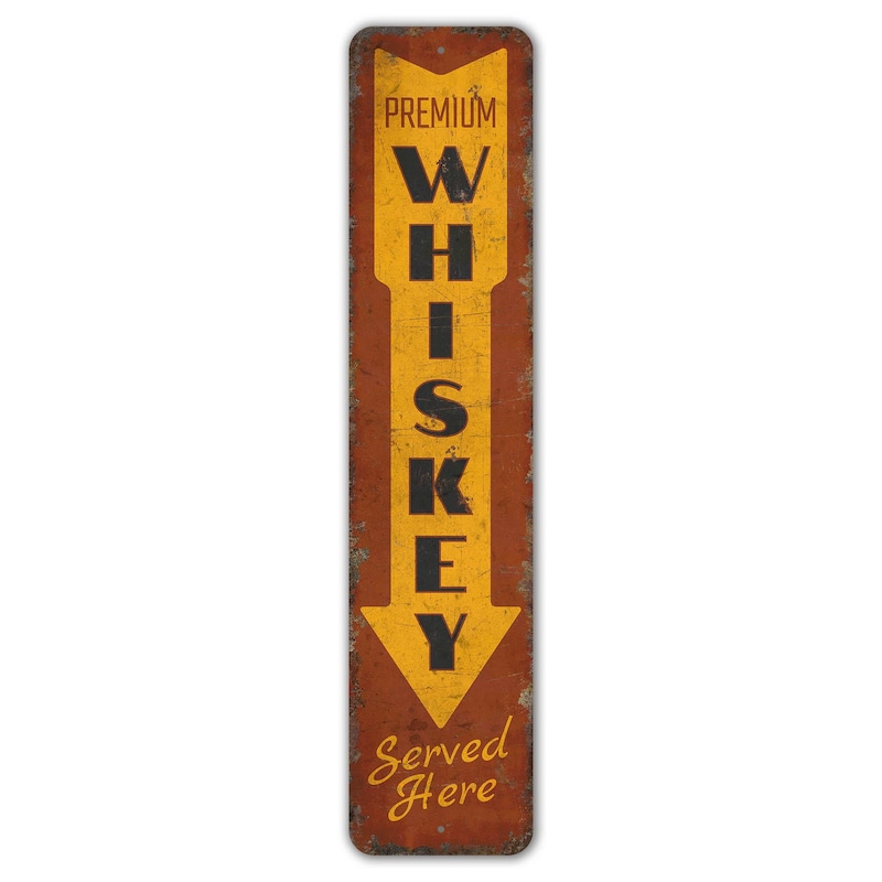Vintage Liquor Metal Sign - Etsy