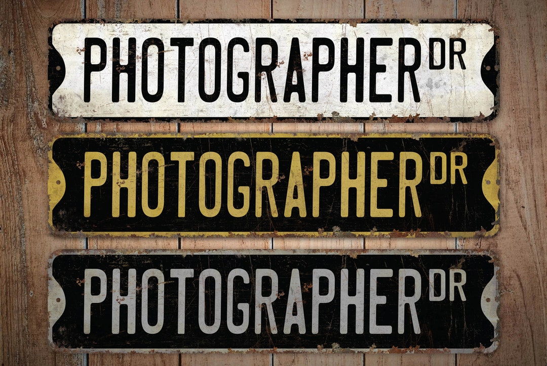 Photographer Photographer Sign Photographer Decor Vintage Style Sign ...