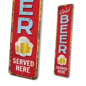Cold Beer Served Here Sign - Cold Beer Sign - Beer Lover Gift - Beer ...