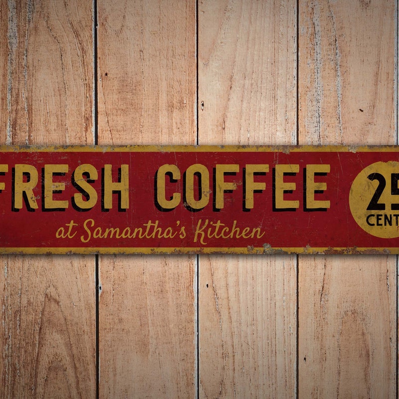 Fresh Coffee Sign - Etsy