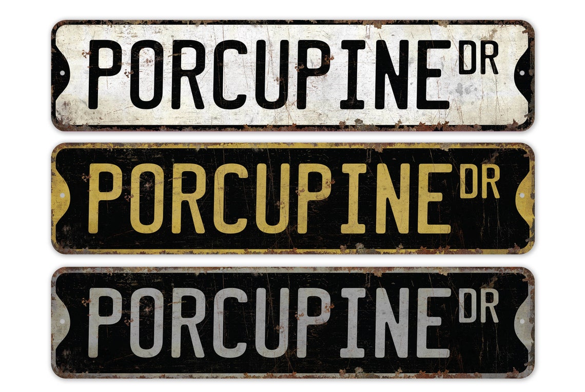 Porcupine Porcupine Sign Porcupine Decor Porcupine Gift - Etsy