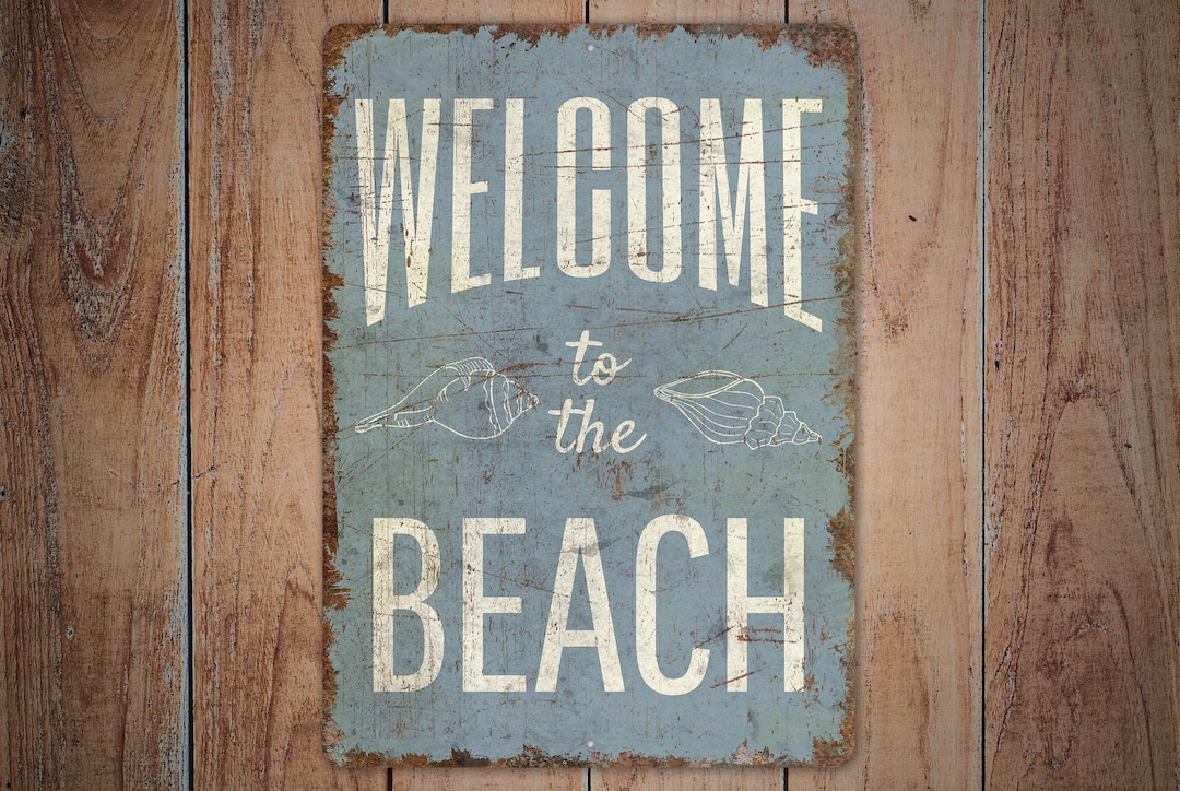Welcome to the Beach - to the Beach Sign - to the Beach Decor - Beach ...