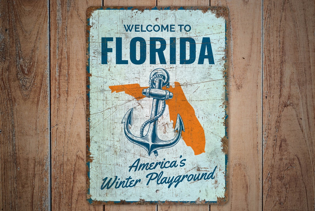Florida Beach Sign - Beach Sign - Beach Decor - Florida Beach Decor ...