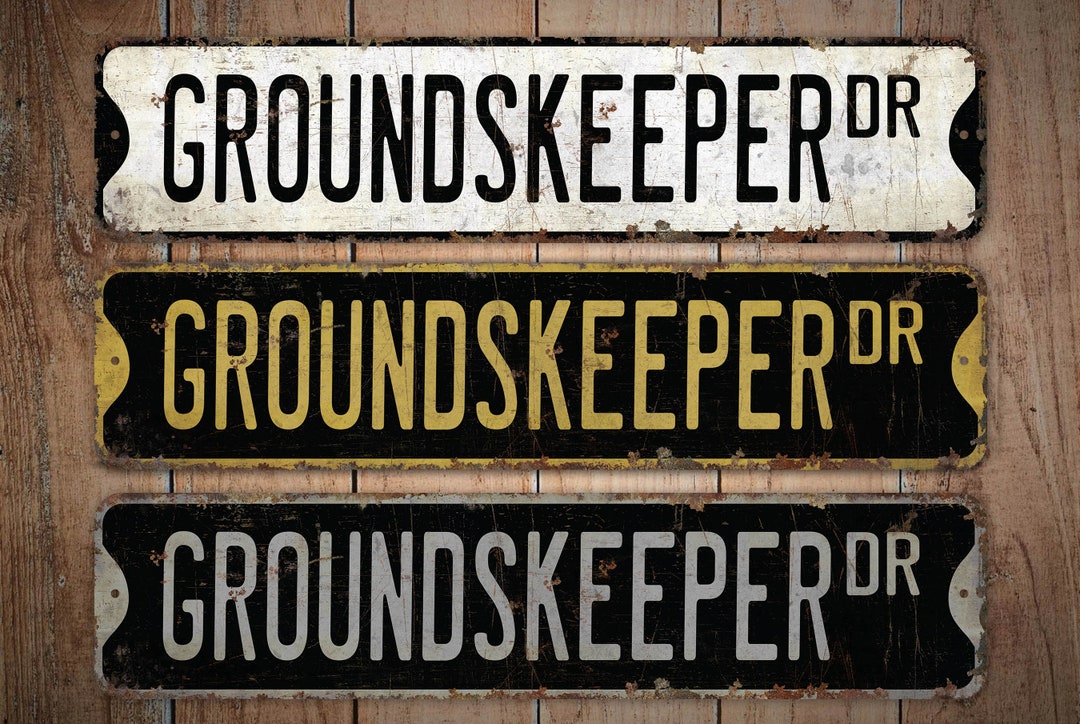 Groundskeeper - Groundskeeper Sign - Groundskeeper Decor - Vintage ...