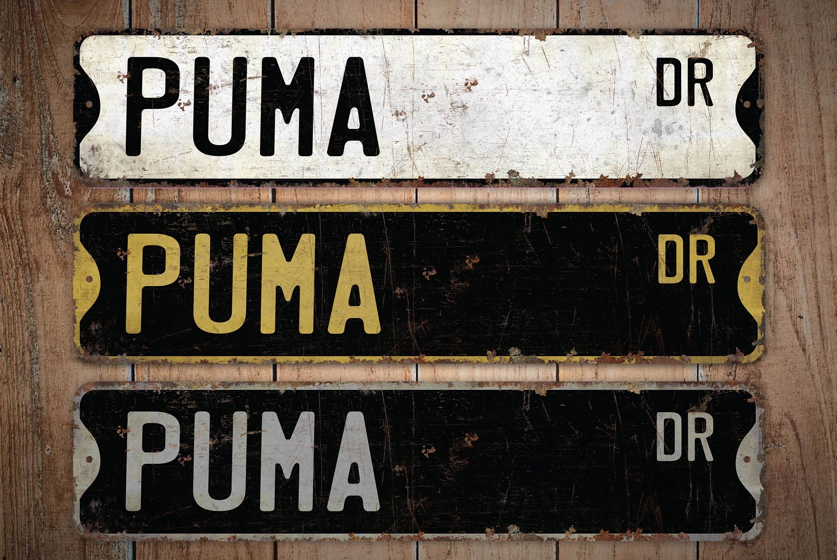 Puma Puma Sign Puma Decor Puma Lover Gift Custom Street Sign Premium Quality Rustic Metal Sign Etsy UK