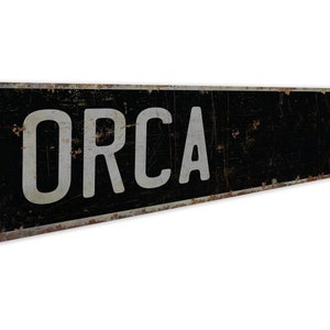 Orca - Orca Sign - Orca Decor - Orca Lover Gift - Custom Street Sign ...