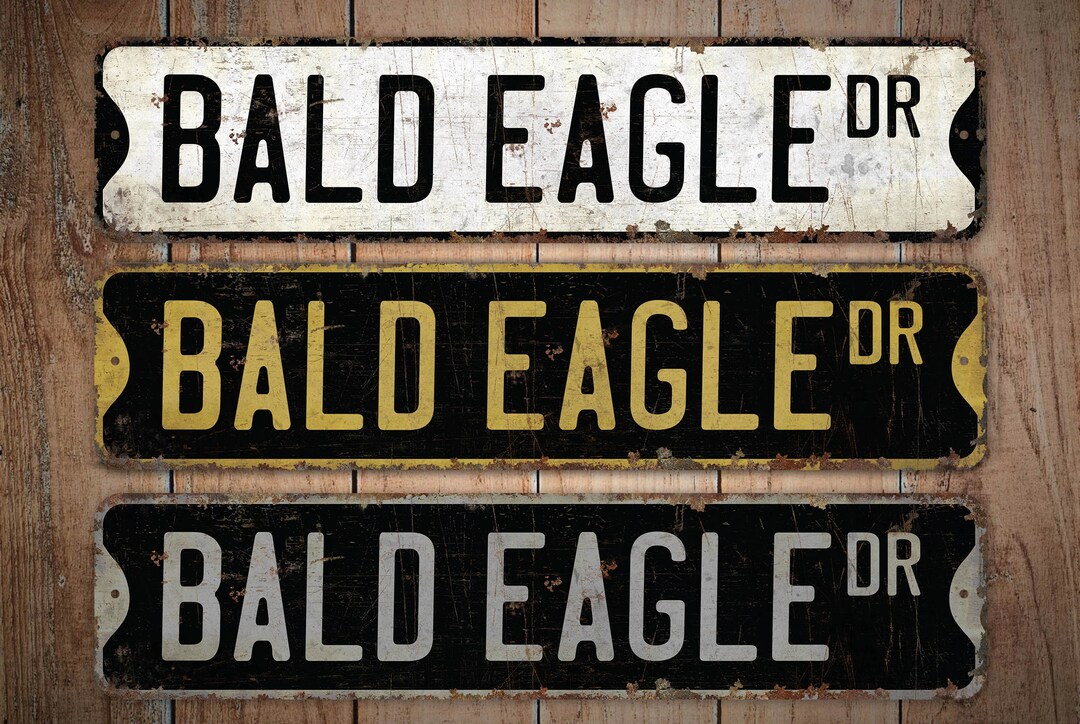 Bald Eagle - Bald Eagle Sign - Bald Eagle Decor - Vintage Style Sign ...