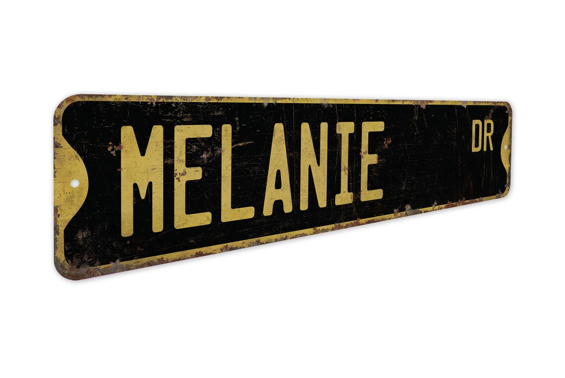 Melanie Name Sign - Girls Name Sign - Home Decor - Kids Room Door Sign ...