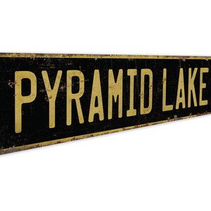 Pyramid Lake - Pyramid Lake Sign - Pyramid Lake Decor - Custom Pyramid ...
