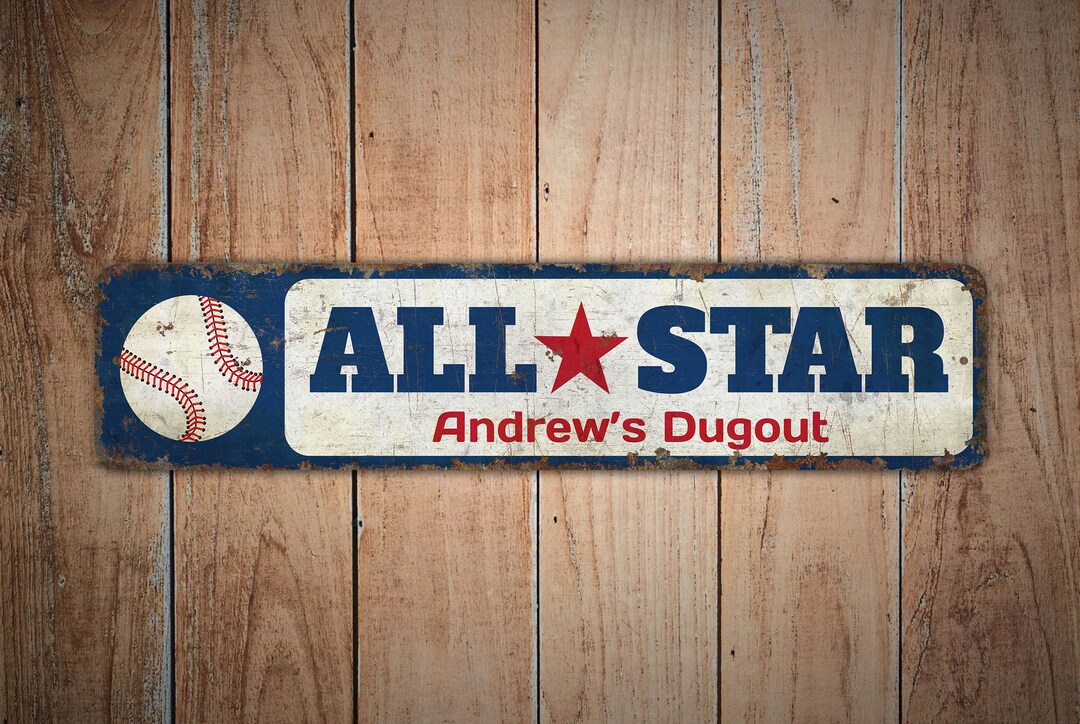All Star Sign - Kids Room Sign - Kids Room Decor - Vintage Style Sign ...