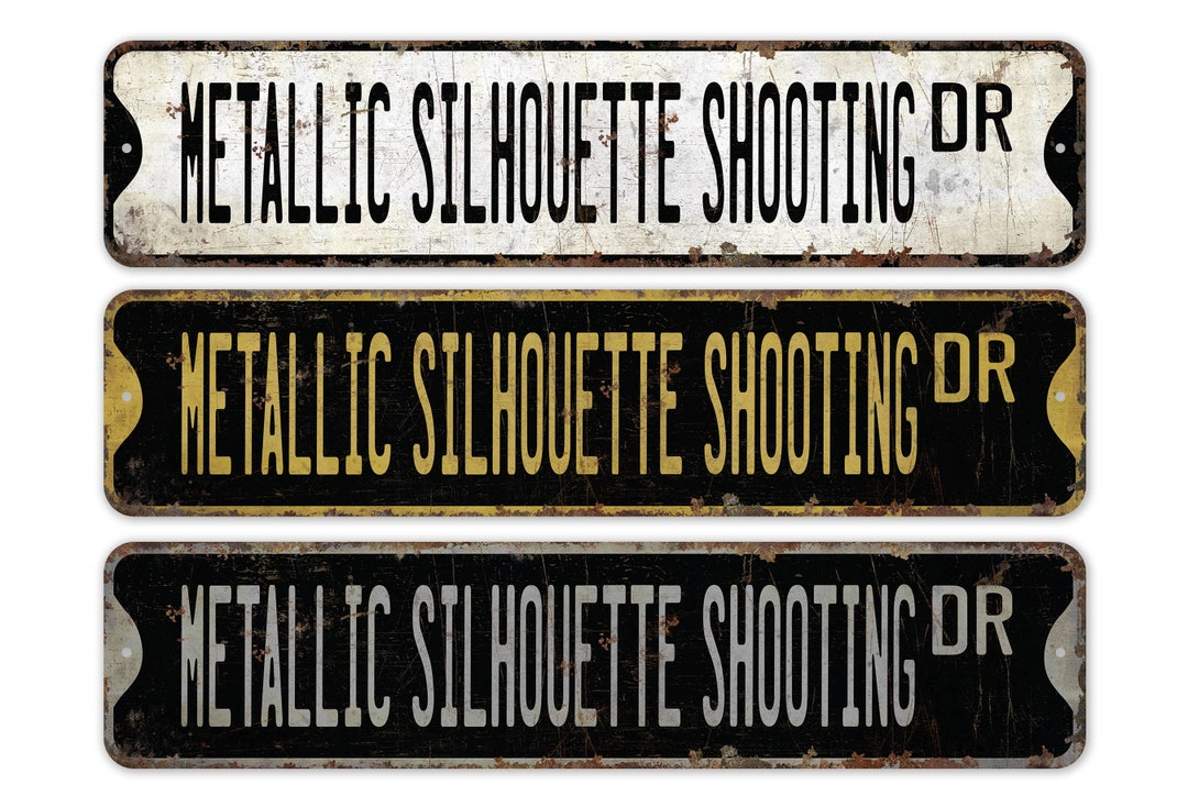 Metallic Sign - Shooting Sign - Shooting Game Sign - Shooting Game ...