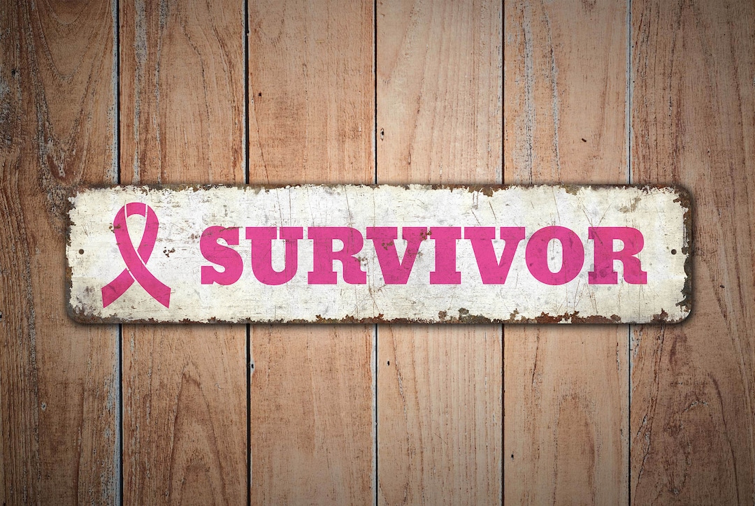 Cancer Survivor - Pink Ribbon Sign - Cancer Fighter Sign - Cancer ...