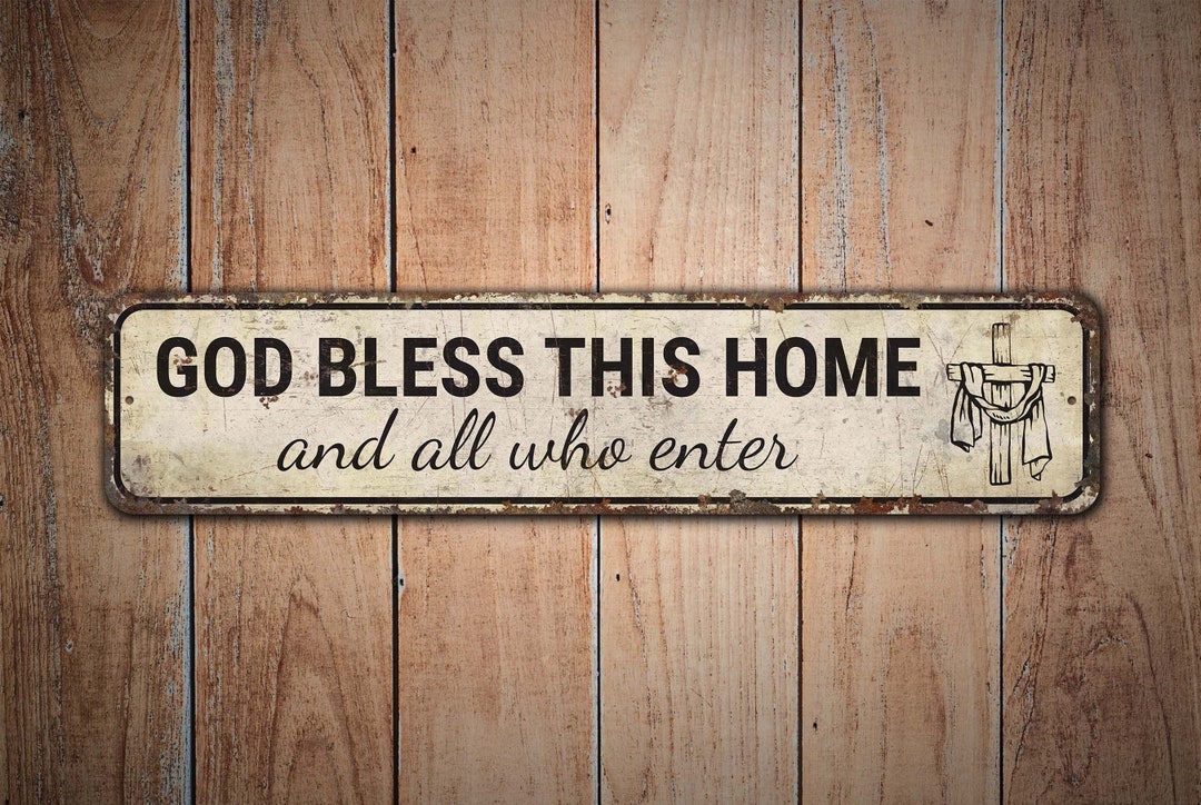 God Bless This Home - God Bless Our Home - First Home Sign ...