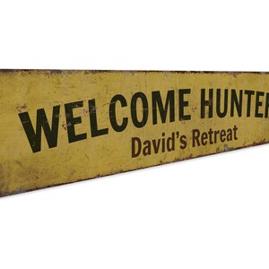 Welcome Hunters Welcome Hunters Sign Hunting Lodge - Etsy