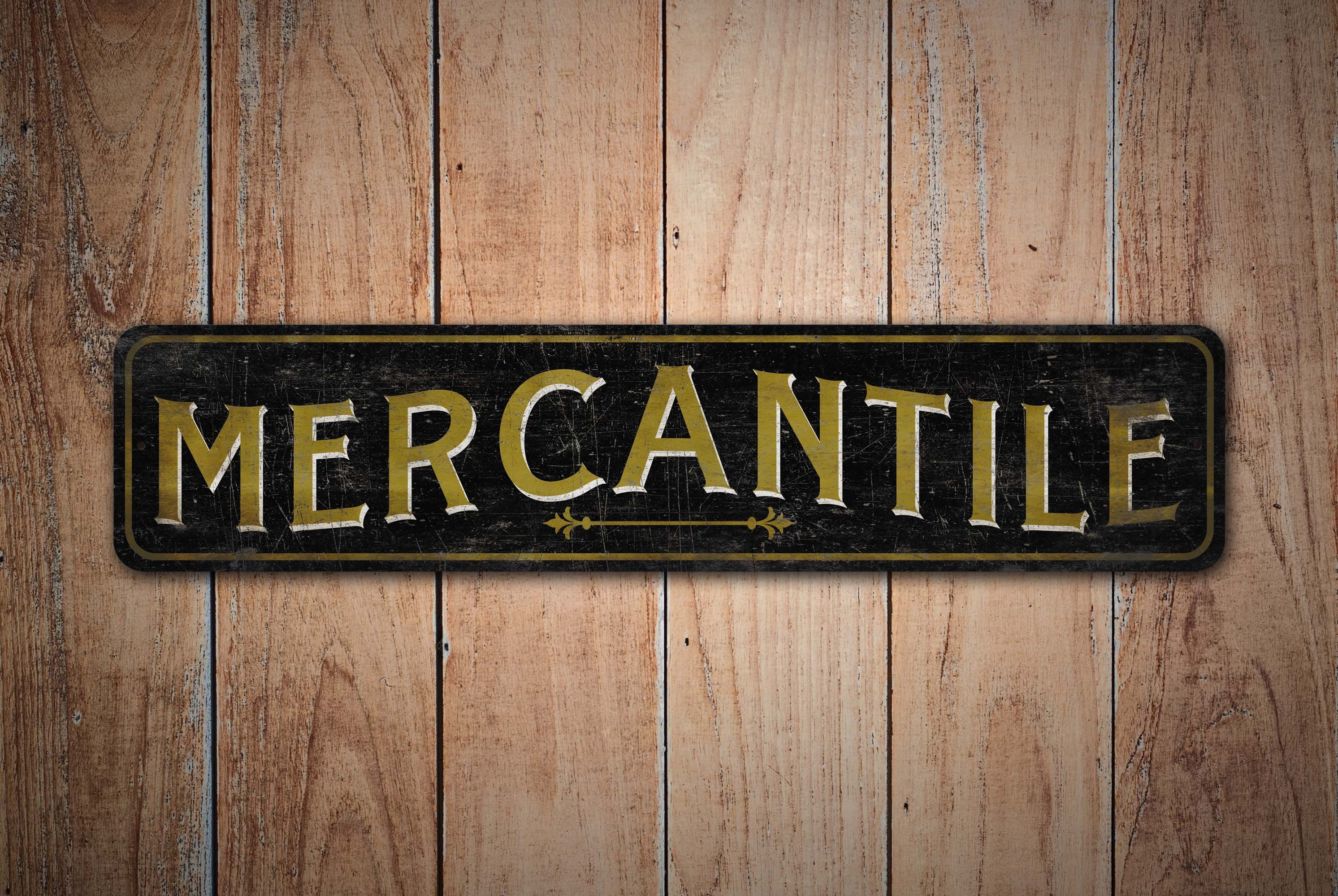 Mercantile Sign Vintage Style Sign Custom Trade Sign - Etsy