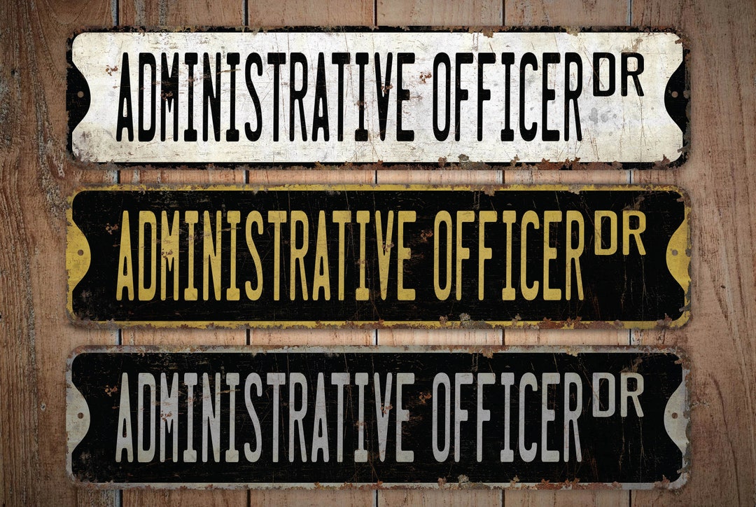 Administrative Officer - Admin Staff Sign - Admin Staff Decor - Vintage ...
