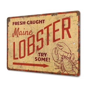 Fresh Caught Lobster - Fresh Lobster Sign - Fresh Lobster - Lobster ...