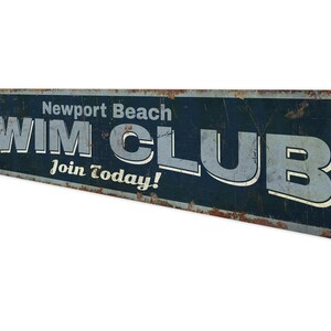 Swim Club Sign - Swimming Club Sign - Swim Club Decor - Swimming Club ...