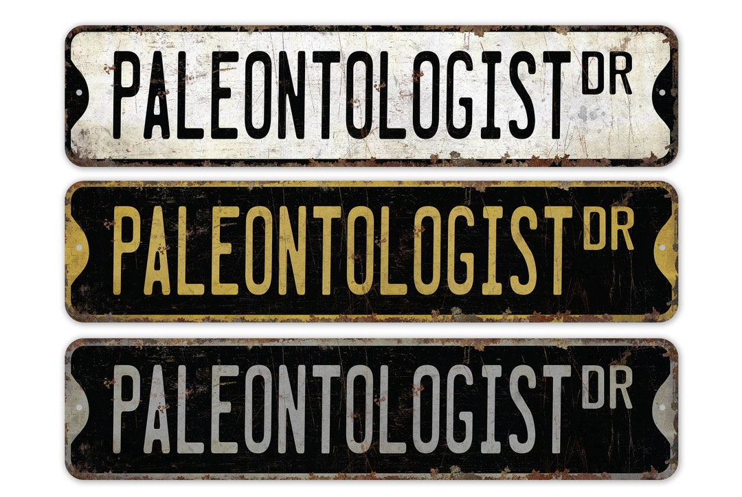 Paleontologist - Paleontologist Sign - Paleontologist Decor - Vintage ...