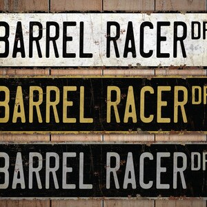 Barrel Racer - Barrel Racer Sign - Barrel Racer Decor - Vintage Style ...