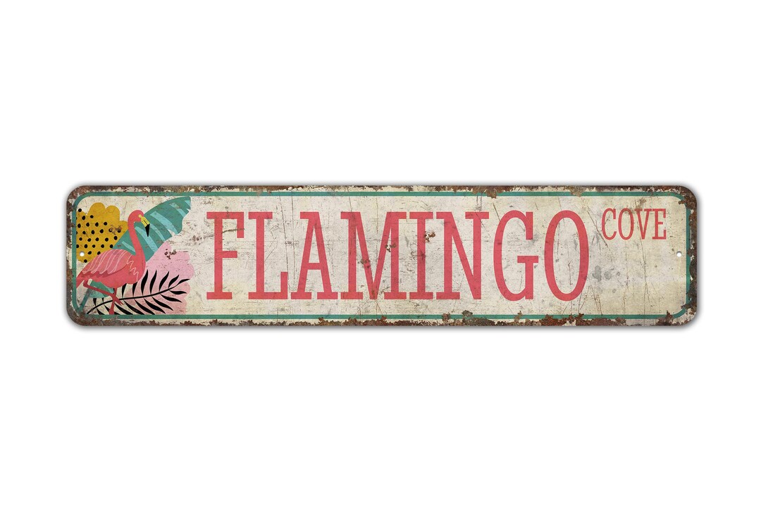 Flamingo Cove Sign - Custom Flamingo Sign - Flamingo Decor - Flamingo ...