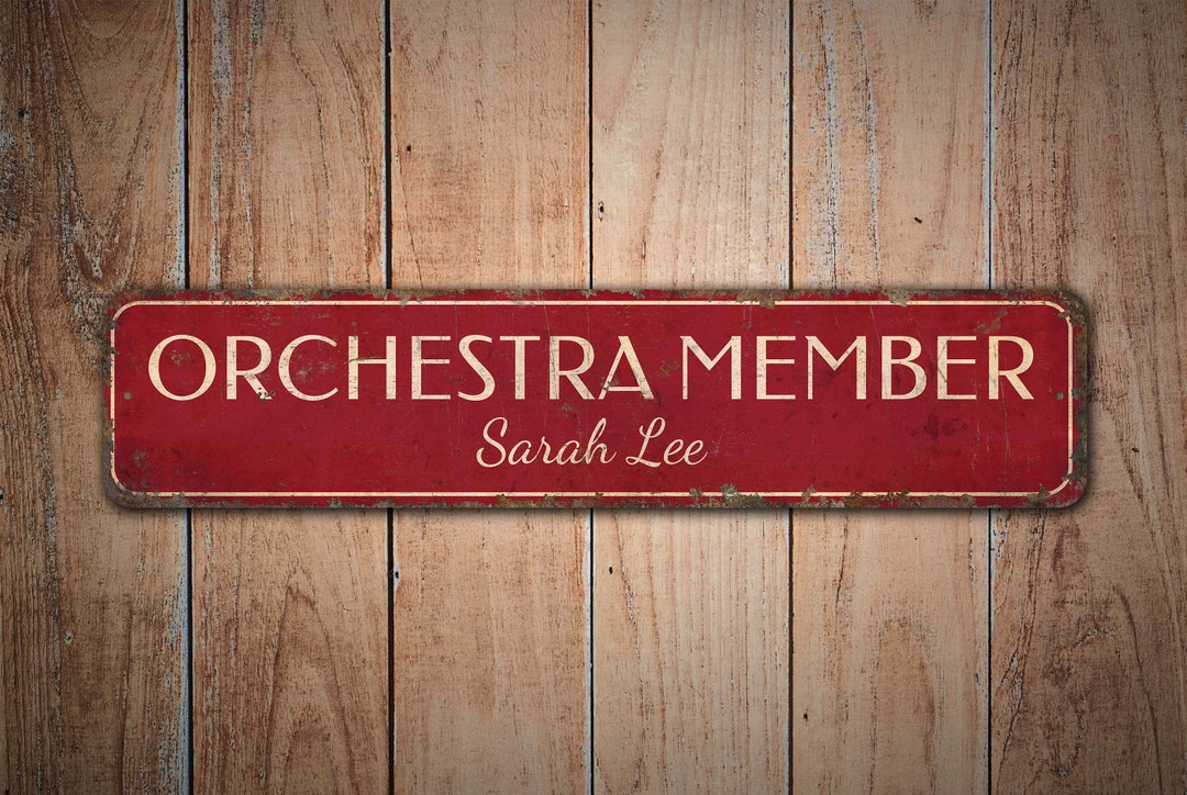 Orchestra Member Orchestra Member Sign Orchestra Member Decor Vintage ...