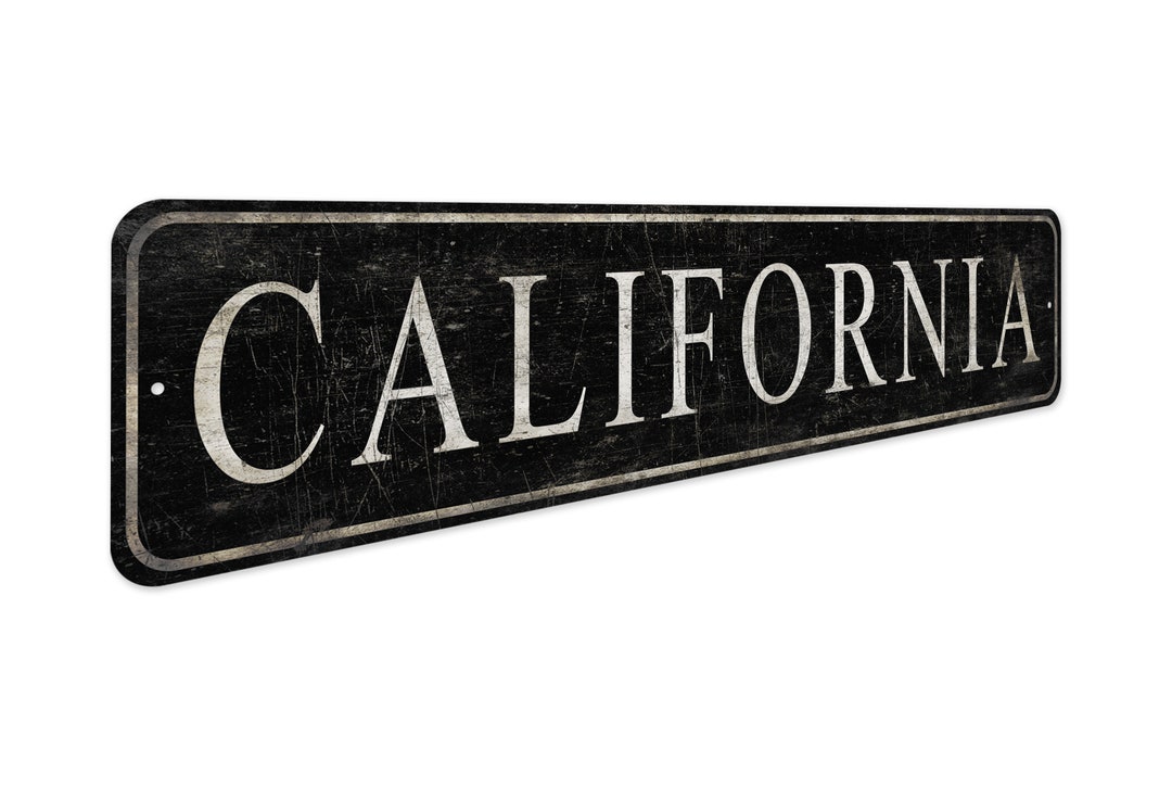 California City Sign - Custom City Sign - Vintage Style Sign - City ...