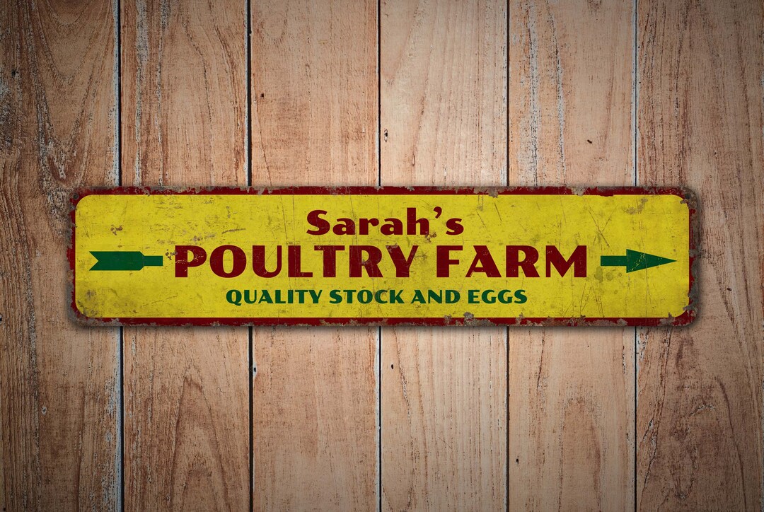 Poultry Farm - Poultry Farm Sign - Poultry Farm Decor - Poultry Farm ...