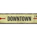 Downtown Sign - Downtown Arrow Sign - Downtown Decor - Vintage Style ...