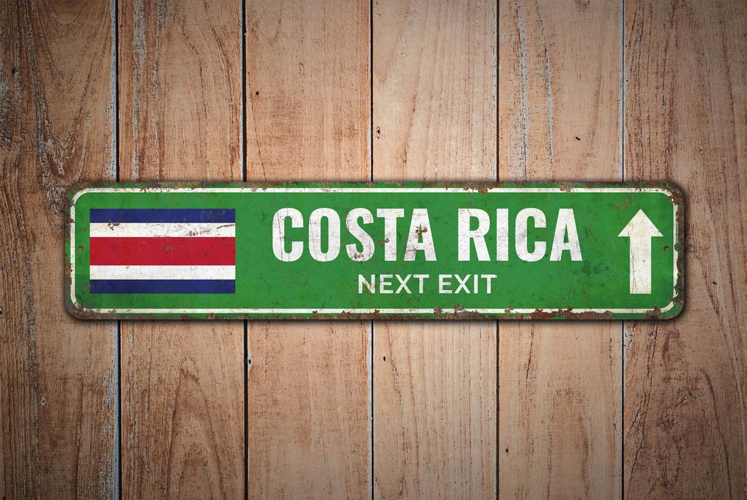 Costa Rica Flag - Costa Rica Flag Decor - Costa Rica Sign - Country ...