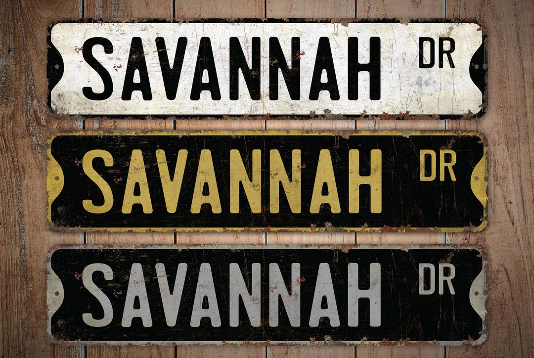 Savannah Sign - Savannah - Savannah Decor - Custom Sign - Vintage Style ...