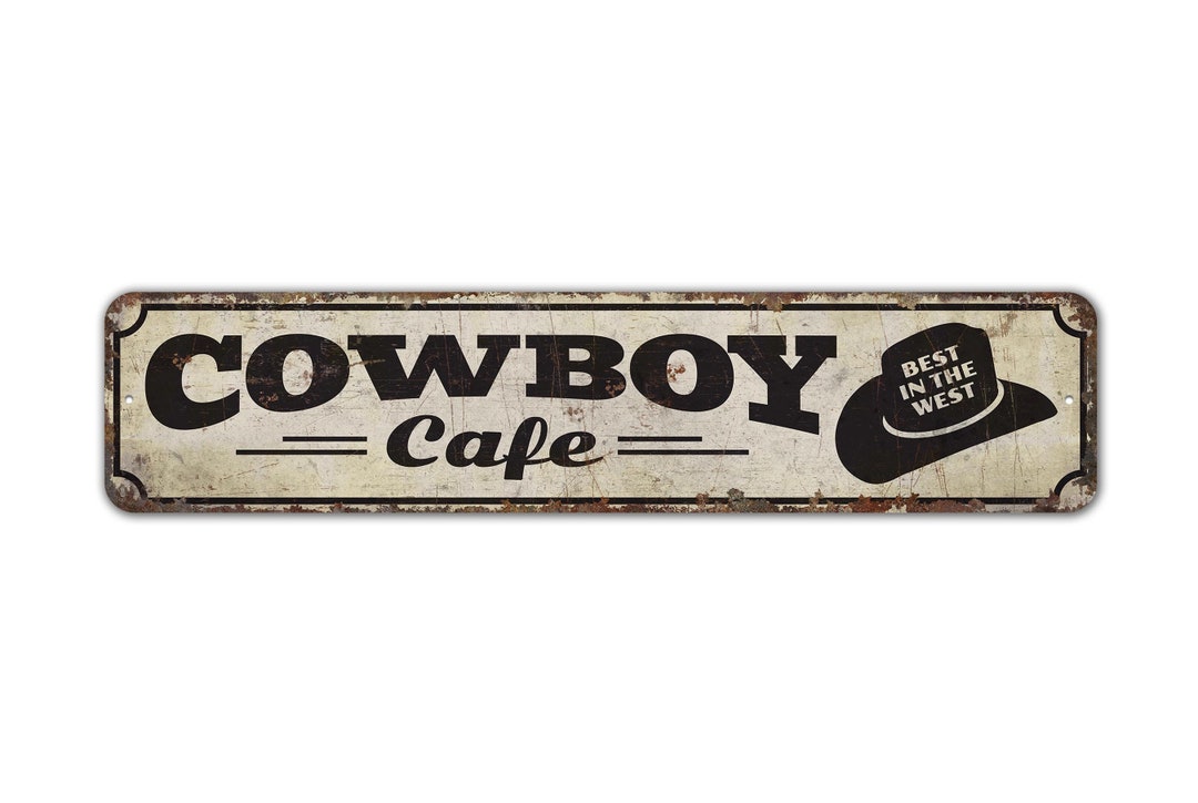 Cowboy Cafe Sign - Cowboy Cafe - Cowboy Cafe Decor - Ranch Decor ...