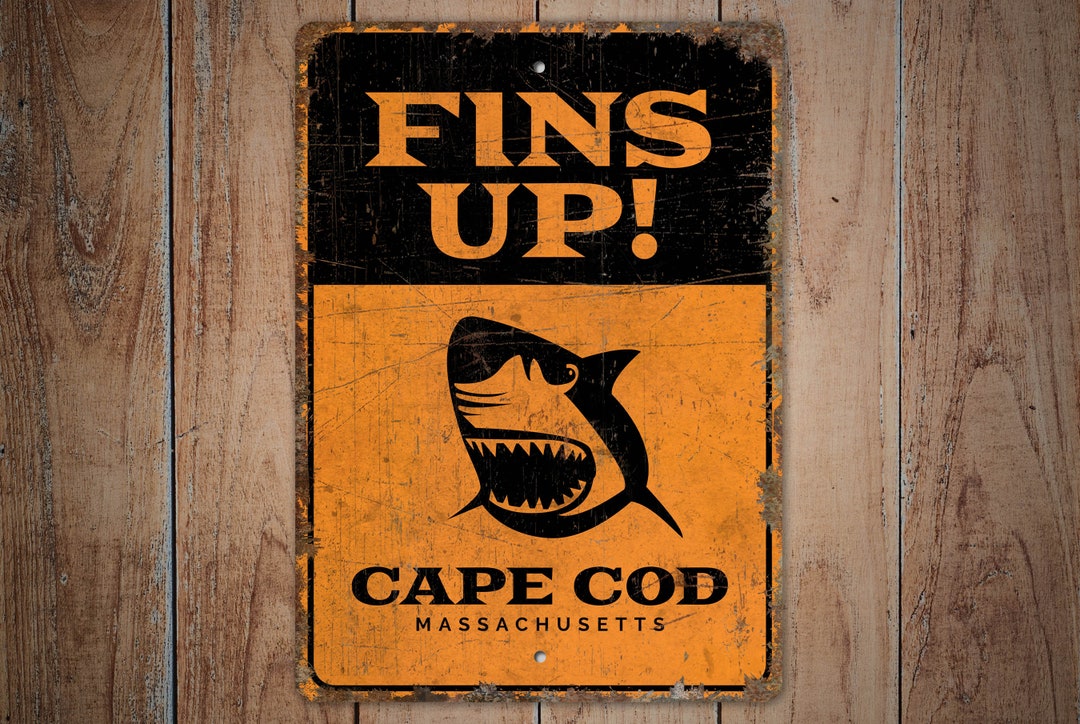 Fins up Sign - Fins up Decor - Shark Xing Sign - Shark Lover Gift ...