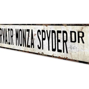 Corvair Monza Spyder - Corvair Monza Sign - Classic Car Sign - Corvair ...