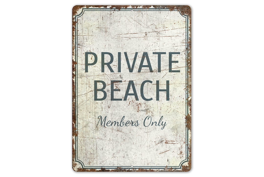 Private Beach - Private Beach Sign - Private Beach Decor - Beach Decor ...