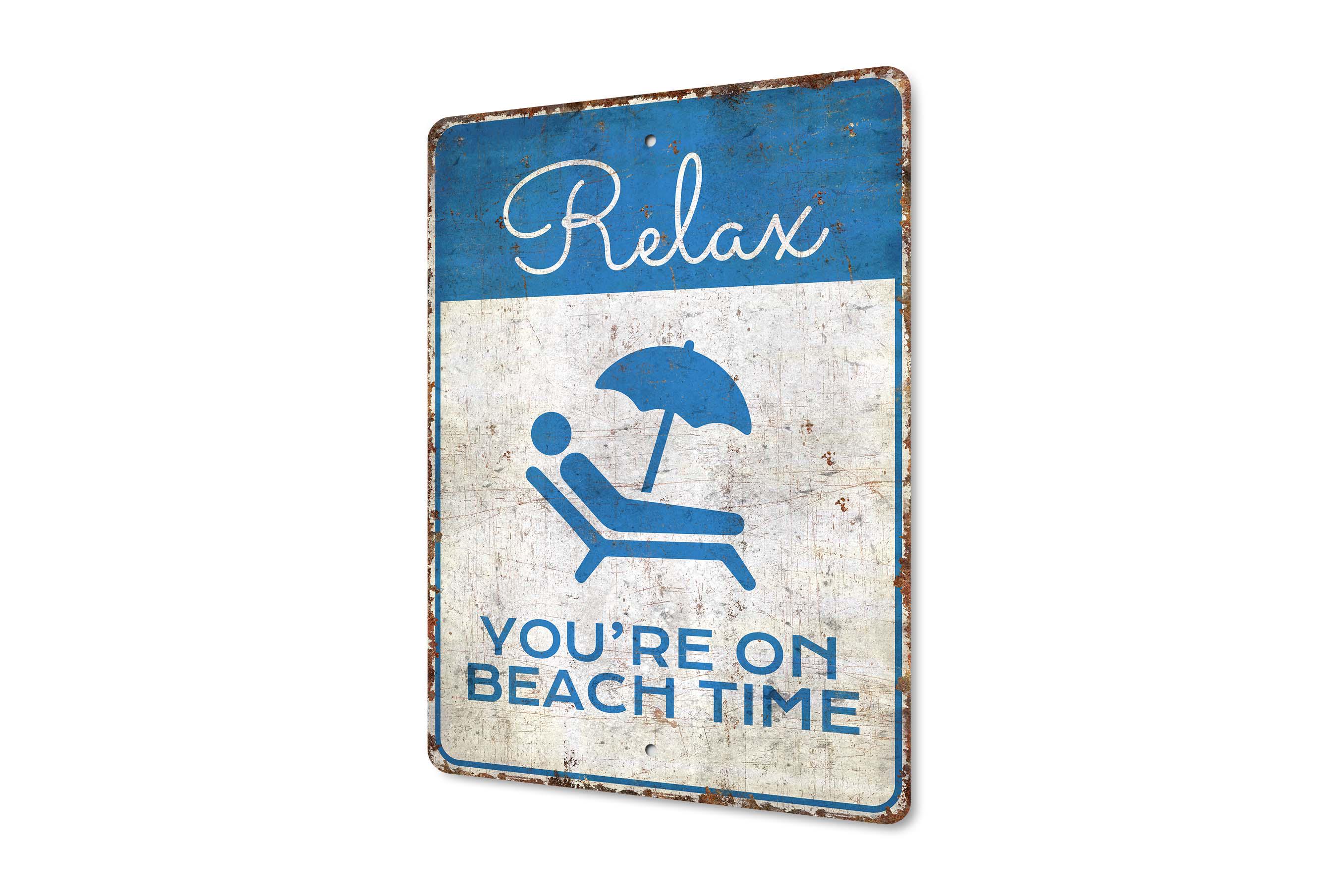 Relax Sign - Beach Time Sign - Beach Time Decor - Beach House Decor ...