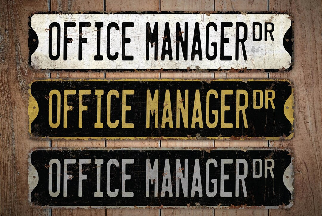 Office Manager - Office Manager Sign - Office Manager Decor - Vintage ...
