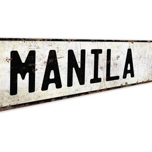 Manila - Manila Sign - Manila Gift - Philippines City - Manila Visitor ...