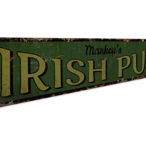 Irish Pub Sign - Irish Pub - Custom Pub Sign - Vintage Style Sign - Pub ...