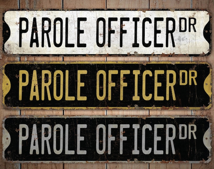 Parole Officer Parole Officer Sign Parole Officer Decor Vintage Style ...